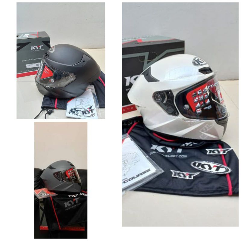 Jual KYT TT Course Solid (Black/Hitam Doff) / (White/Putih) / (Gorilla ...