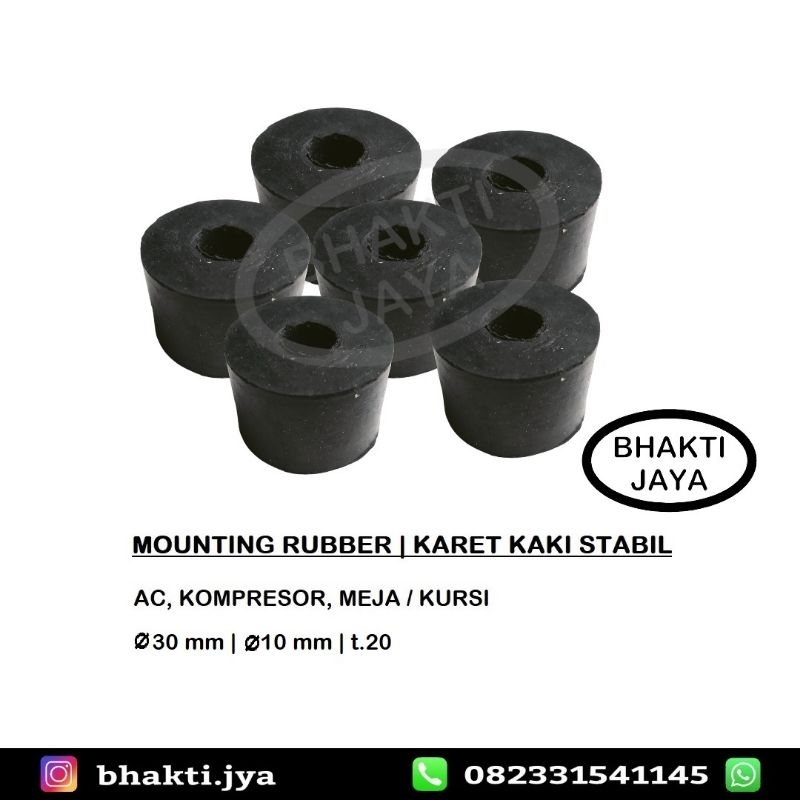 Jual Mounting / Adjuster Rubber / Karet kaki stabil ⌀30 ⌀10 t.20 (AC ...