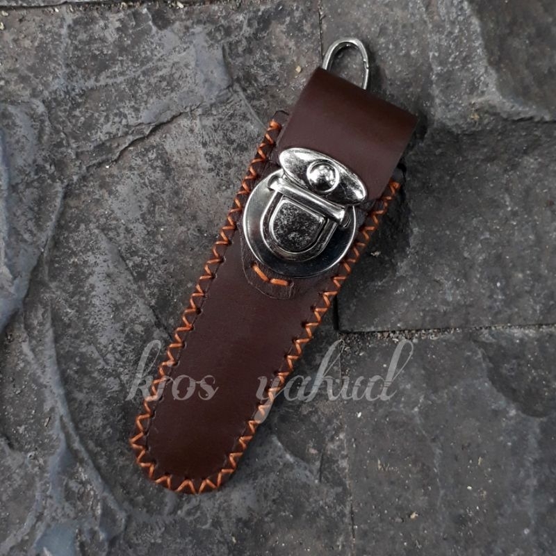 Jual SARUNG ONCE PIPROK KULIT ASLI 10 CM (COKLAT) | Shopee Indonesia