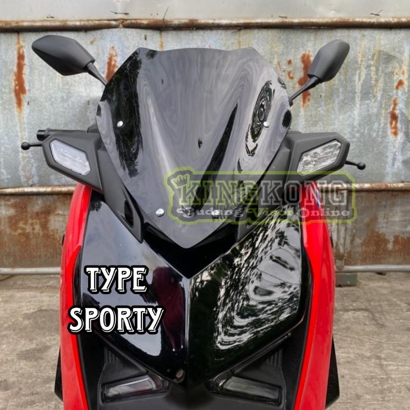 Jual WINDSHIELD SPORTY NEW XMAX CONNECTED . VISOR XMAX 2023 CONNCETED ...