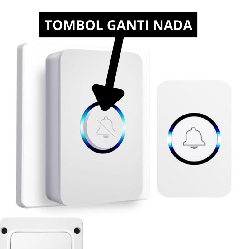 Jual Bell Rumah Tanpa Kabel / Bell Wireless Doorbell Rumah Kantor ...