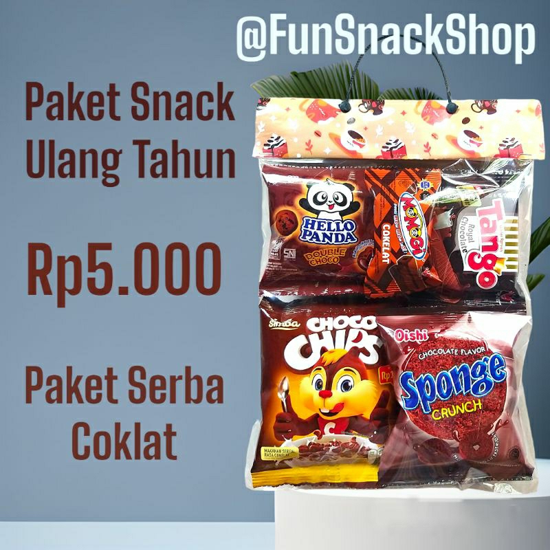 Jual Paket Snack Ulang Tahun Serba Coklat Goceng | Shopee Indonesia