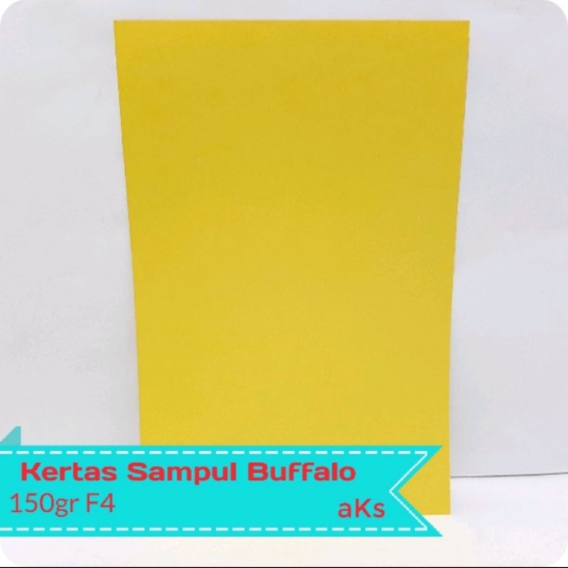 Jual 1 Pak Kertas Buffalo F4 Warna / Kertas Sampul Jilid Buffalo Folio ...