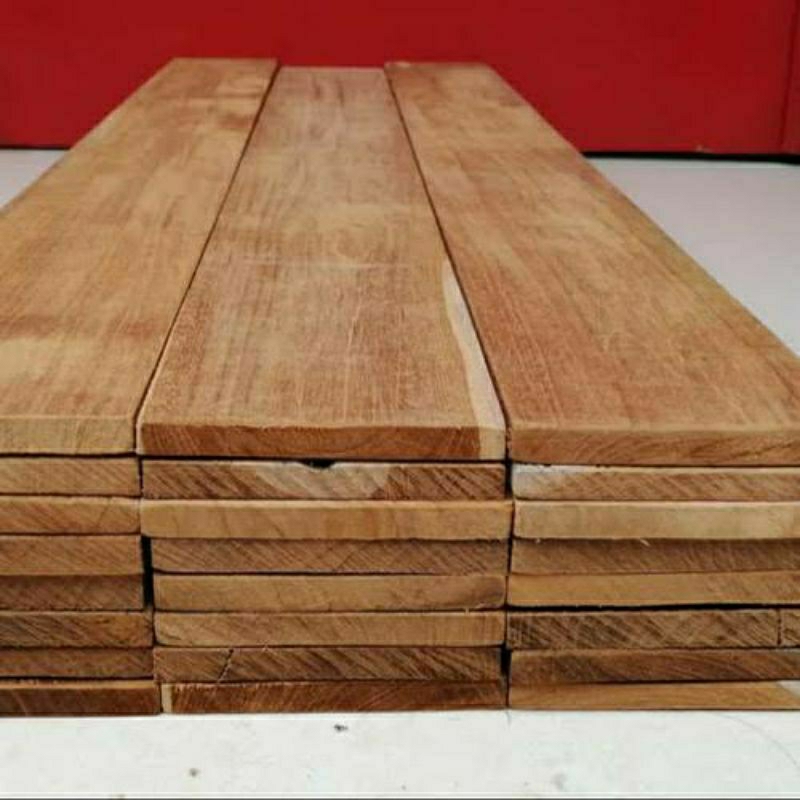 Jual Papan kayu jati 25 lembar 200×20×2cm sudah di serut halus | Shopee ...