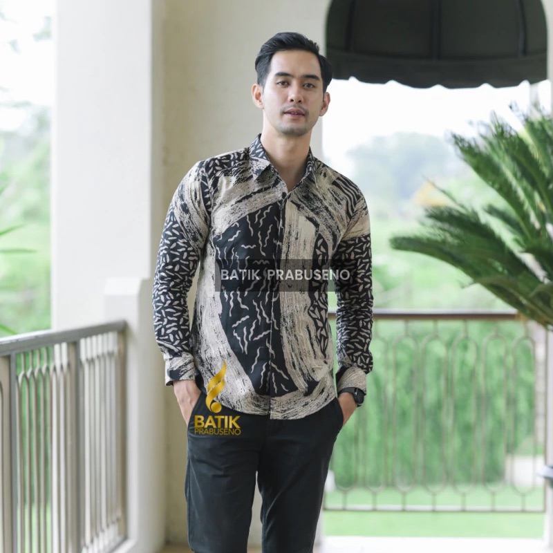 Jual Kemeja Batik Pria Slimfit HEM Motif Kaharsayan Panjang Batik Asli ...