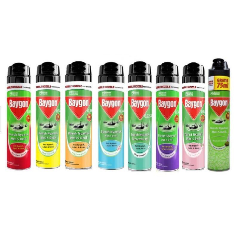 Jual Baygon Aerosol 600ml + 75ml Extra 75 ml Bonus Extra 25% Pembasmi ...