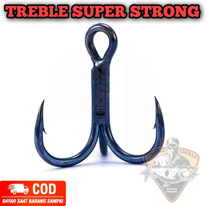 Jual Treble Hook Super Strong Tebal Dan Tajam Cocok untuk Semua Lure ...