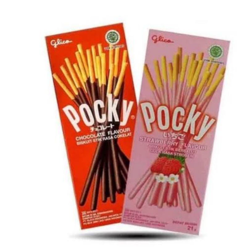 Jual pocky mini 22 gram coklat strawberry | Shopee Indonesia