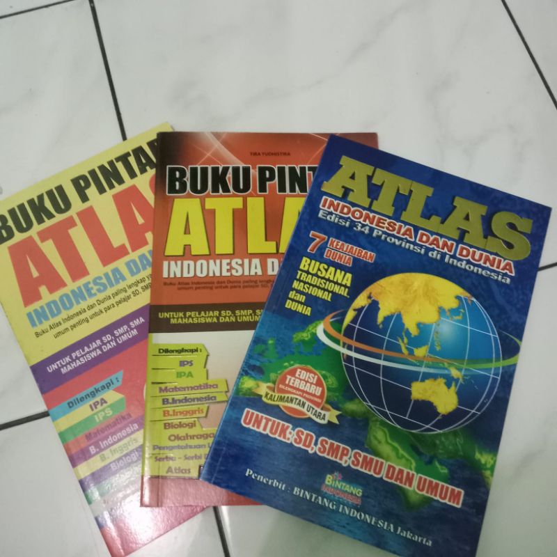 Jual Atlas 38 Provinsi - Buku Pintar Atlas Indonesia dan Dunia | Shopee Indonesia
