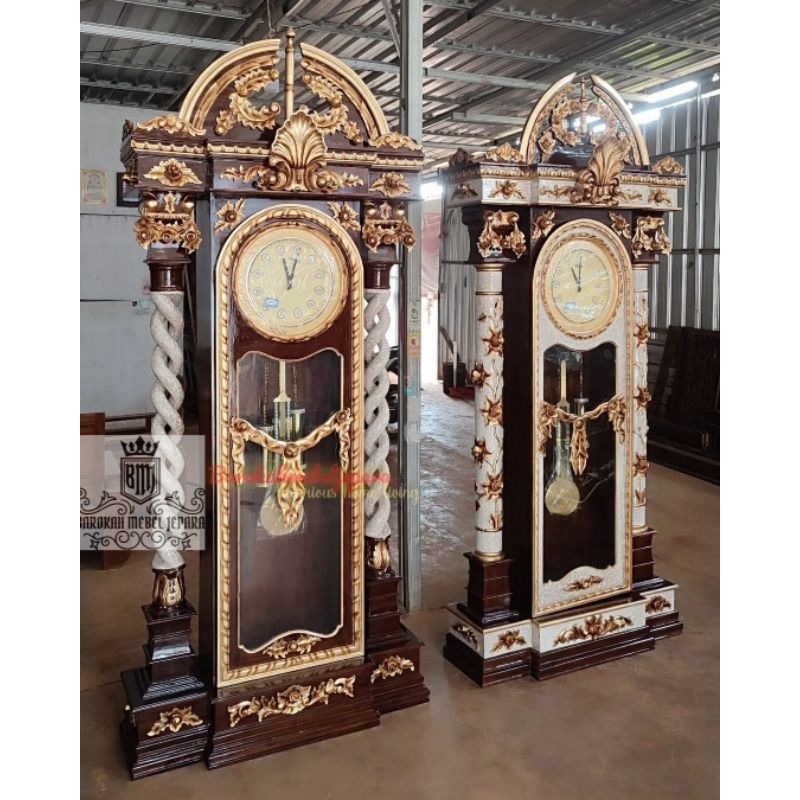 Jual Jam hias gadang Brawijaya Jati geade1 pilihan jumbo tiang ulir ...