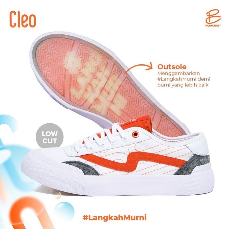 Jual Sepatu Patrobas x Cleo White/Putih Low | Shopee Indonesia