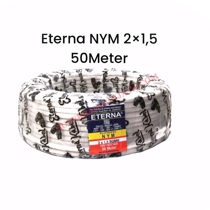 Jual KABEL LISTRIK ETERNA NYM 2X1,5 50 METER | Shopee Indonesia
