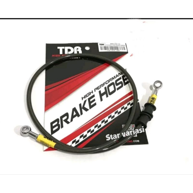 Jual Kabel selang rem TDR black carbon 35 inch 90 cm untuk motor vario ...