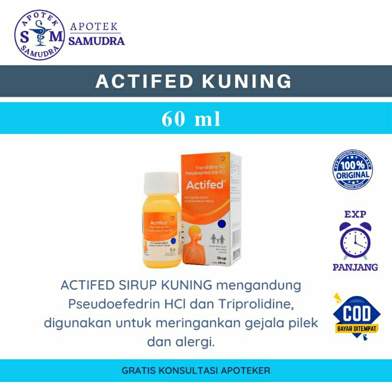 Jual ACTIFED KUNING SIRUP - 60 ml | Shopee Indonesia