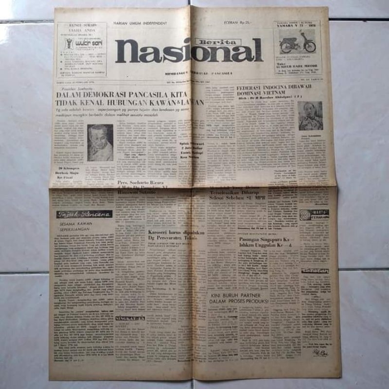 Jual Koran Kuno Lawas Jadul Tempo Dulu Berita Nasional Edisi 25 Feb ... Jual Koran Kuno Lawas Jadul Tempo Dulu Berita Nasional Edisi 25 Feb ...