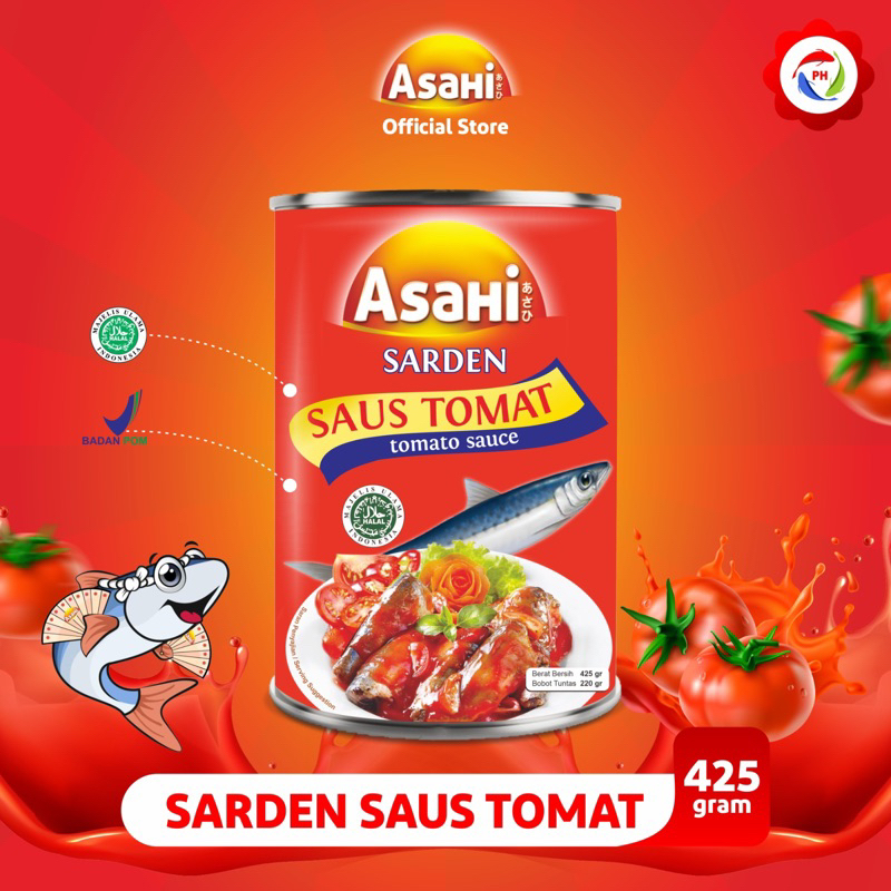 Jual AsaHi Sarden Saus Tomat 425 gr | Shopee Indonesia