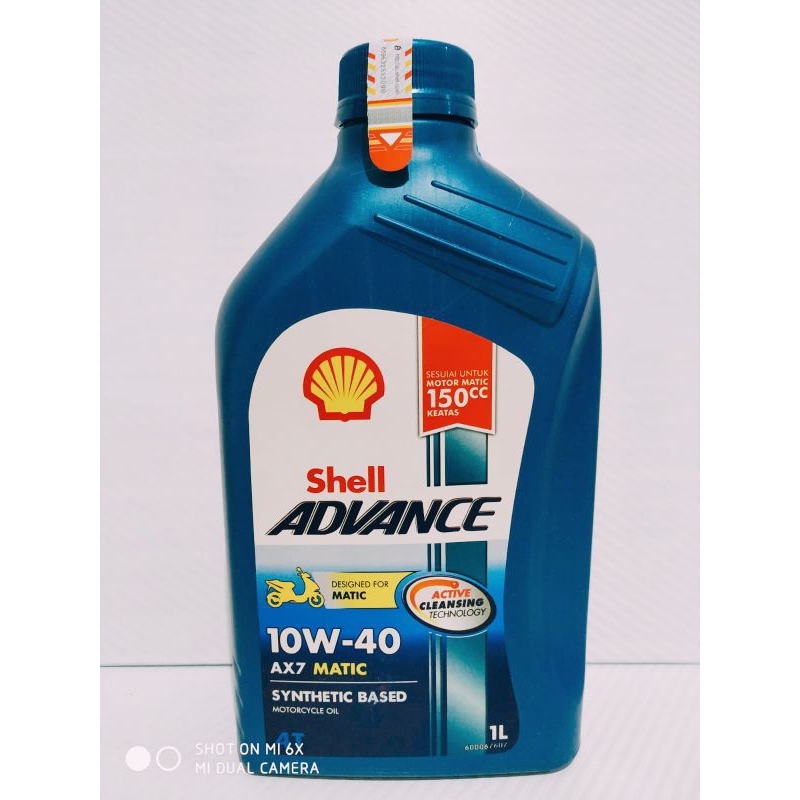 Jual SALE!!! OLI SHELL ADVANCE AX7 MATIC 1L UNTUK SEMUA JENIS MOTOR ...