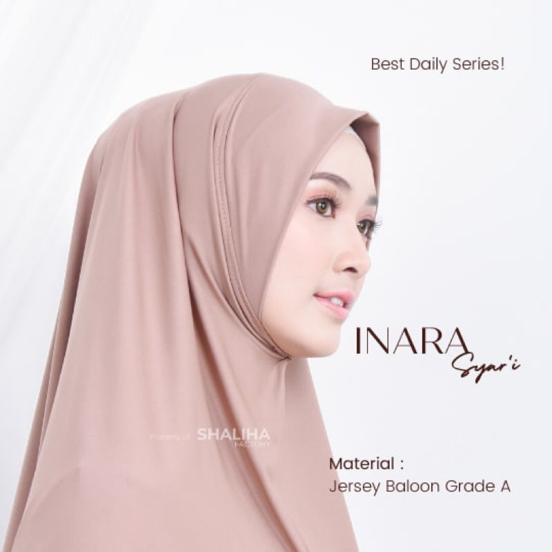 Jual Inara Hijab Instant Syari / Jilbab Non Pet / Hijab Instant Jersey ...