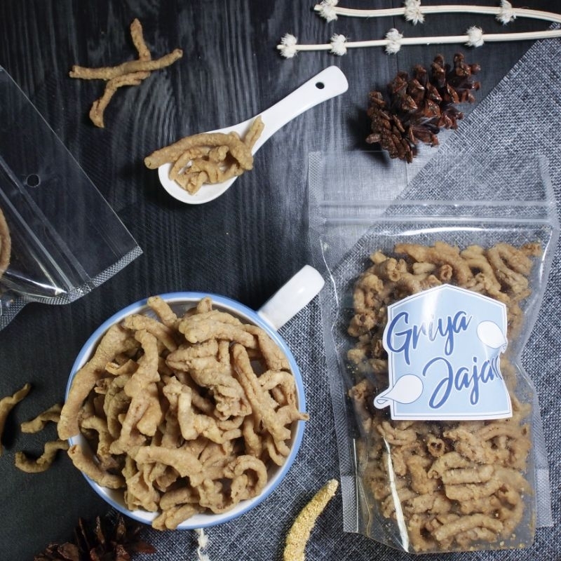 Jual Keripik Usus - KEMASAN MINI ( Snack / Jajan / Camilan / Cemilan ...