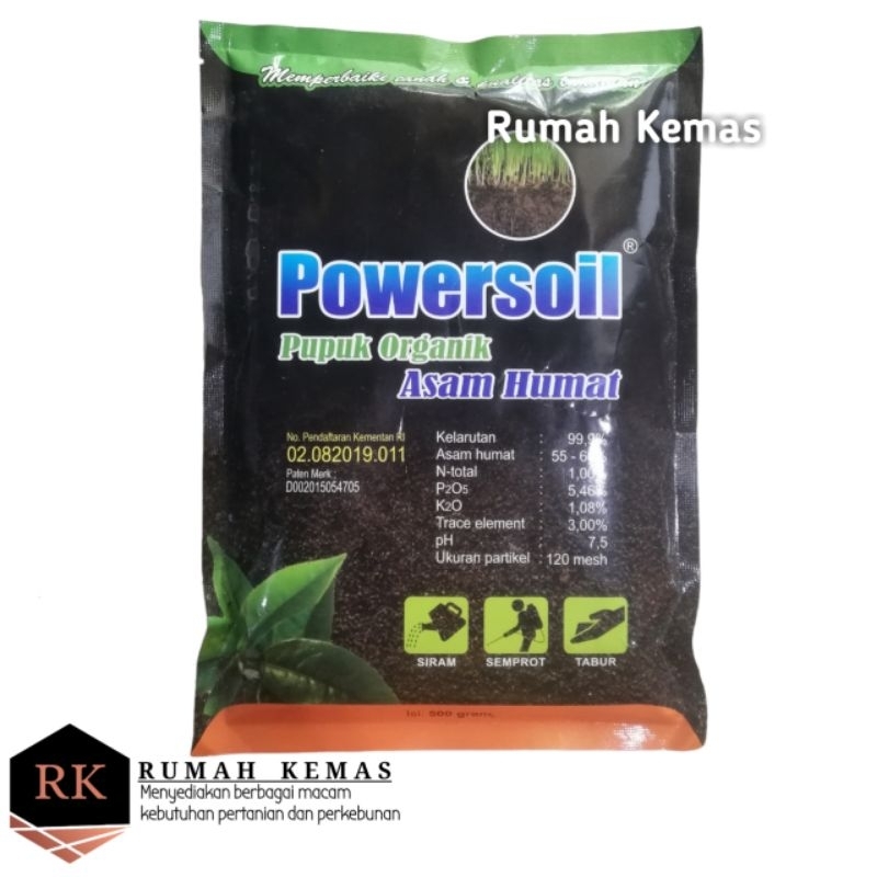 Jual POWERSOIL Pupuk Organik Asam Humat 500 g Untuk Memperbaiki Tanah dan Kualitas Tanaman ...