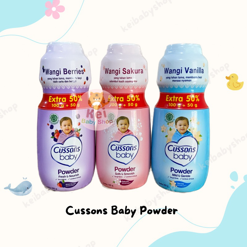 Jual Cussons Baby Powder 100g+30g 50g+25g 75+25 / Bedak Bayi Cussons ...