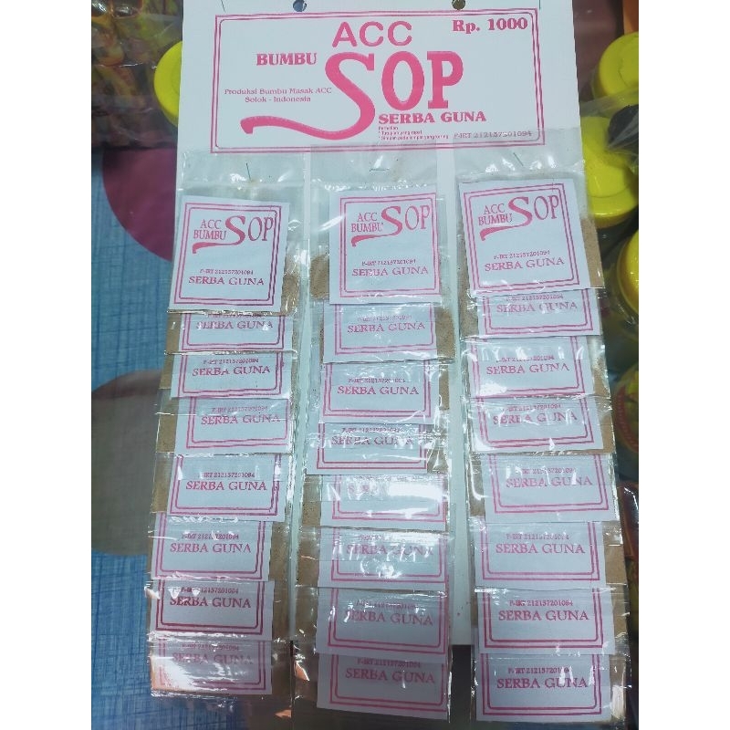 Jual ACC BUMBU SOP SERBAGUNA ( ISI 24 BUNGKUS ) | Shopee Indonesia