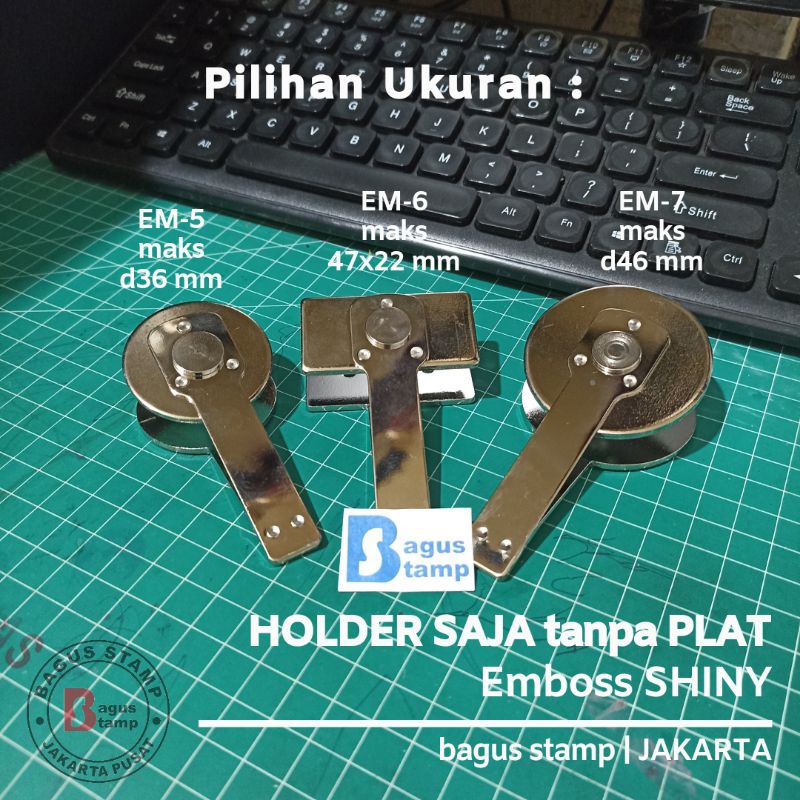 Jual Stempel Emboss Timbul Shiny EM Bulat Kotak Diameter 36mm 46mm ...