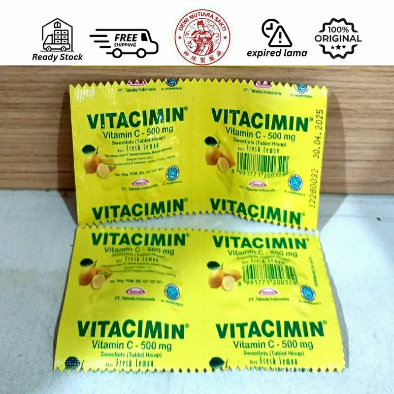 Jual VITACIMIN vitamin C 500mg isi 2 tablet | Shopee Indonesia