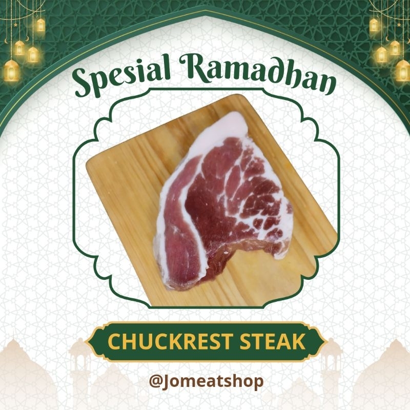 Jual Australia Chuck Crest Grain fed Beef Steak cut 200gr | Shopee ...