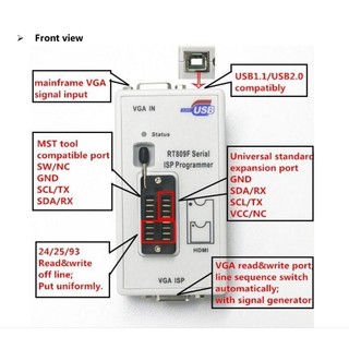 Jual Alat flash IC Bios eprom RT809 RT809F paket komplit + 11 Soket PCB ...