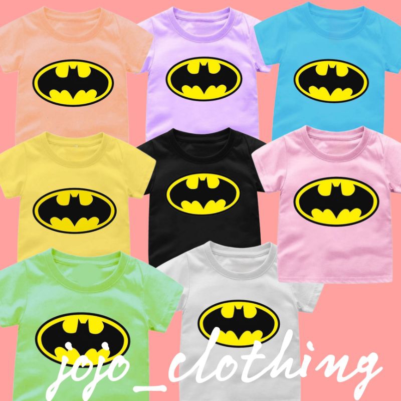 Jual baju kaos Batman untuk anak cowok cewek umur 1-12tahun warna dan ...
