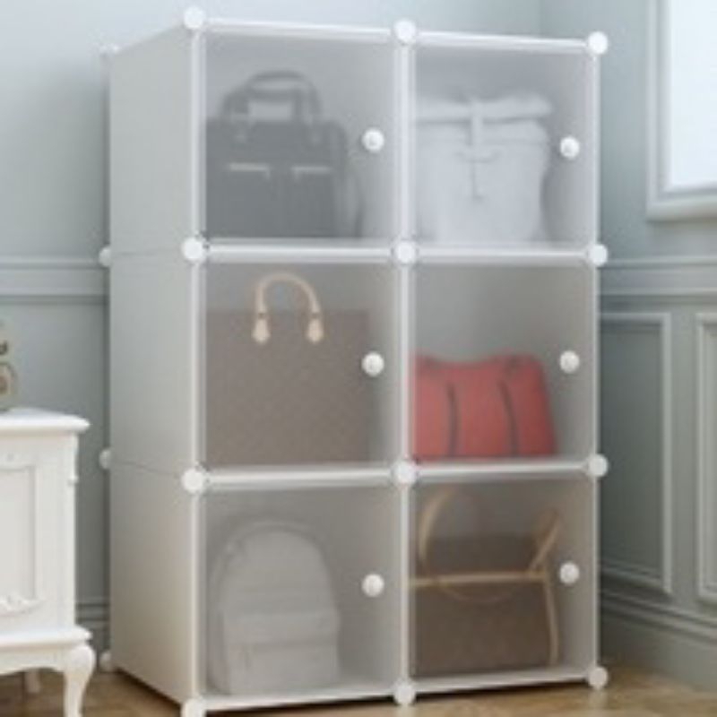 Jual AA - LEMARI TAS PLASTIK RAK TAS PLASTIK TAS STORAGE LEMARI TAS ...