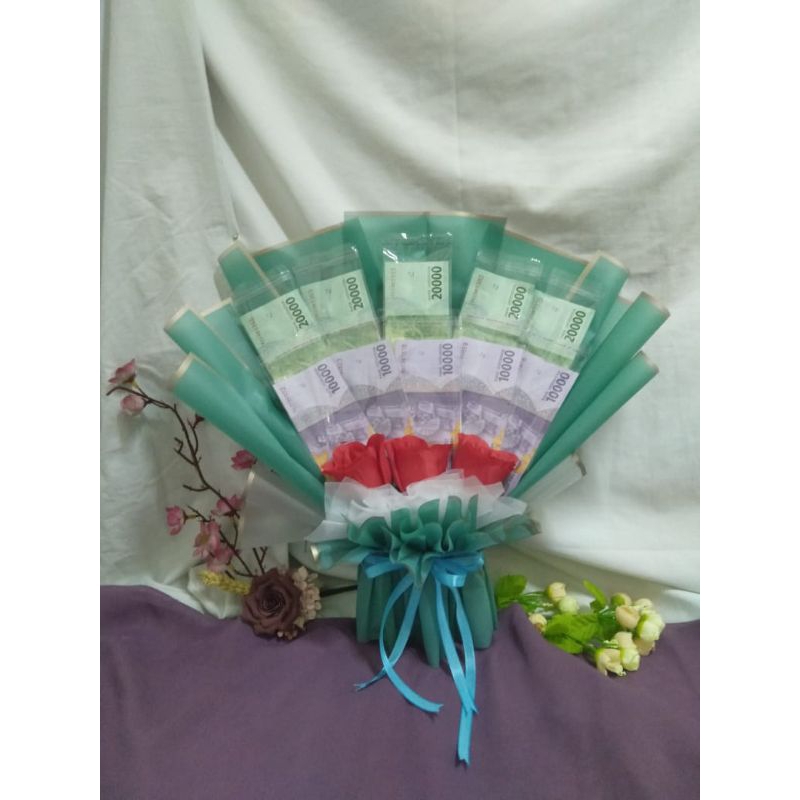 Jual Buket uang kosong / money buket / kerangka buket / wisuda buket 10 ...