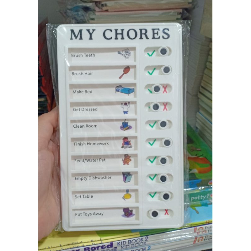 Jual Papan checklist My Chores, Papan jadwal belajar, Papan to do list ...