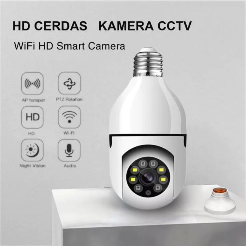 Jual CCTV Lampu V380 Pro Kamera CCTV 5Mp Full HD Wifi Smart Camera PTZ ...