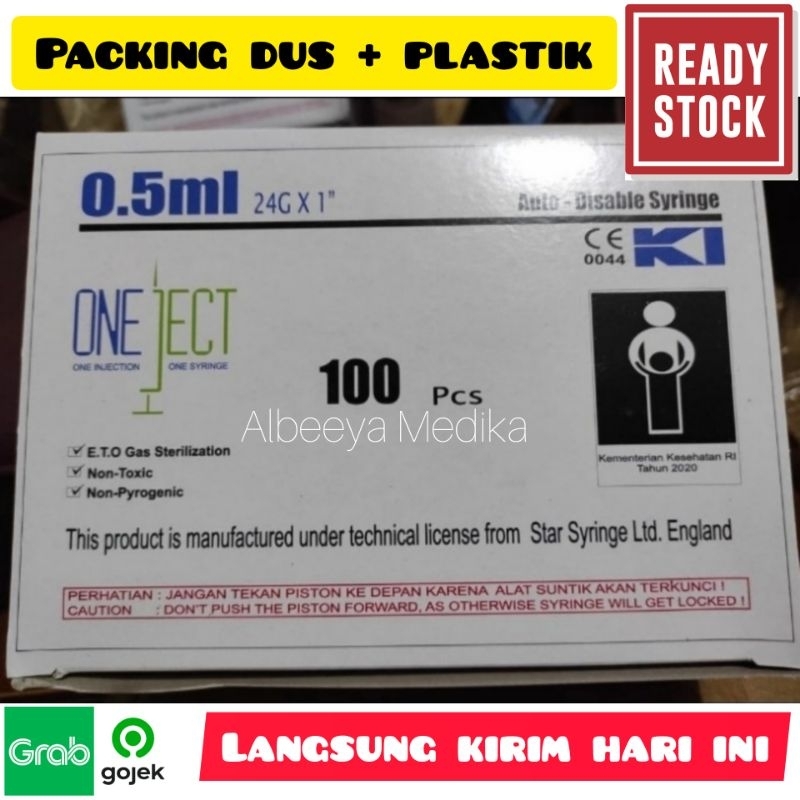 Jual Syringe 0,5 ml dan 0,3 ml ONEJECT | Shopee Indonesia