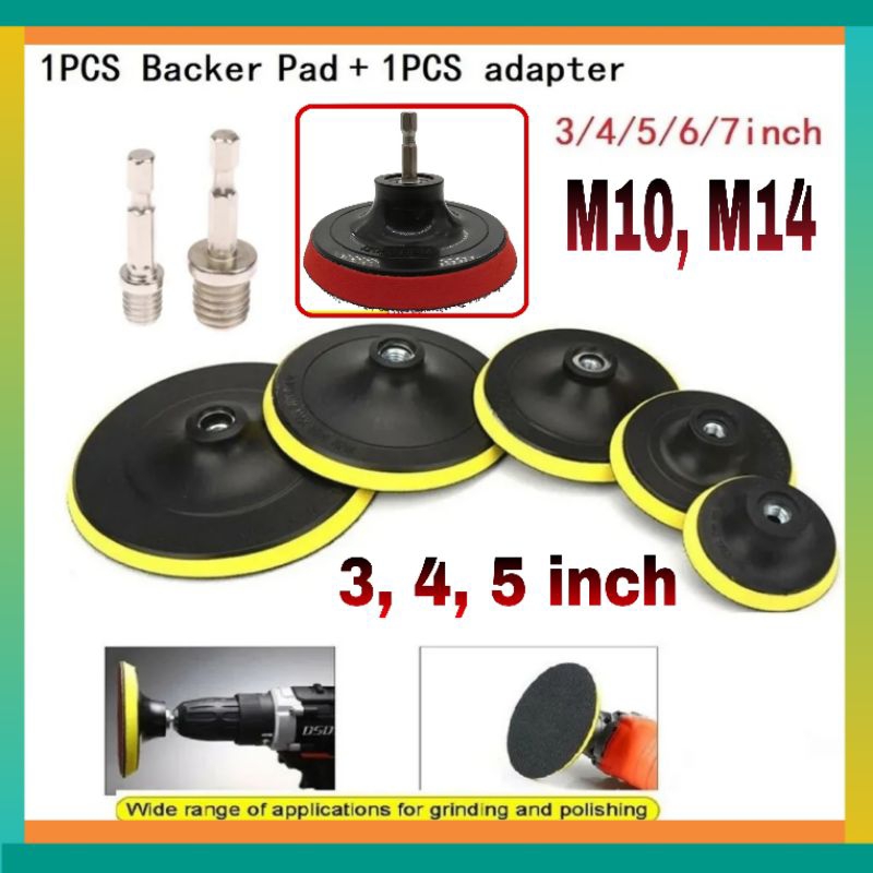 Jual Sanding Pad dan Baut 3,4 & 5 inch M10 Tatakan Amplas dan Spons ...