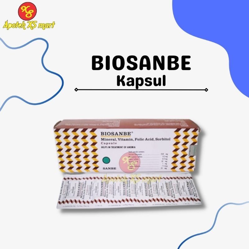 Jual BIOSANBE - MEMBANTU MENGATASI GEJALA ANEMIA DAN DEFISIENSI ZAT ...