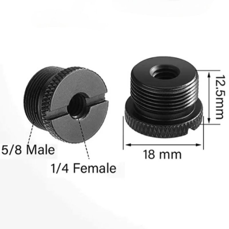 Jual Screw adapter tripod kamera 1/4 3/8 5/8 Male Female flash mount ...