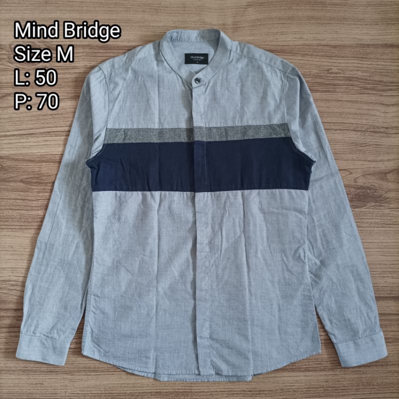Jual Kemeja kerah shanghai mind bridge | Shopee Indonesia