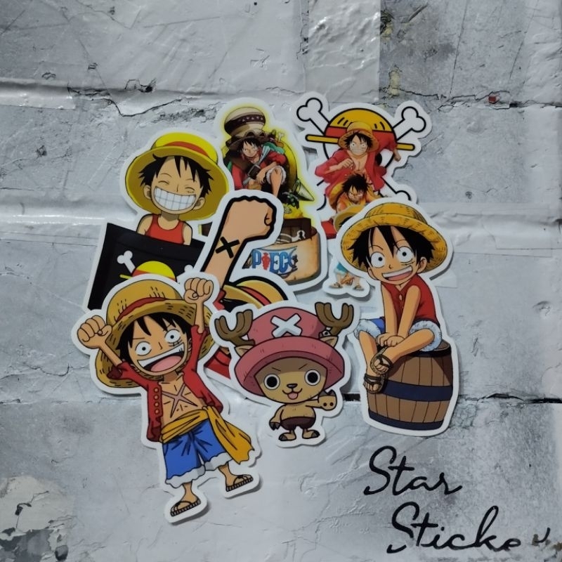 Jual sticker printing kartun anime one piece luffy | Shopee Indonesia
