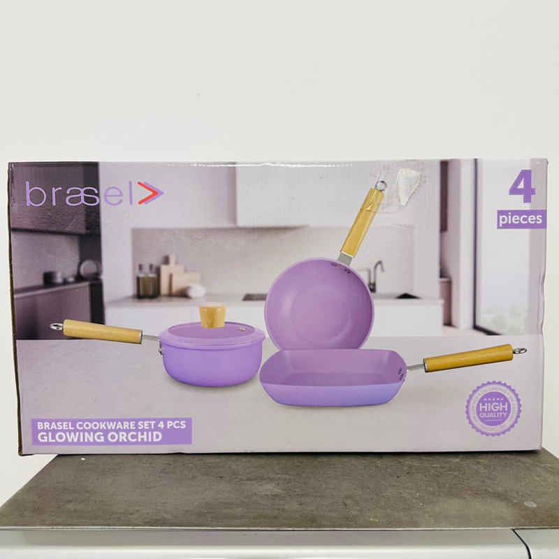 Jual Panci set induksi marble coating cooking set marble coating Brasel ...