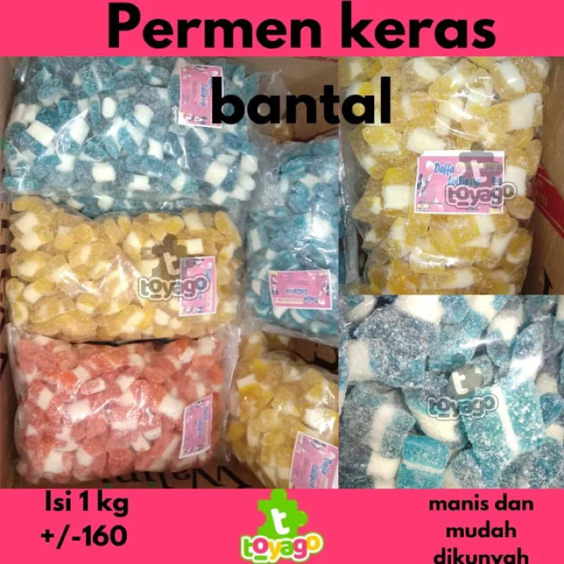 Jual Permen Keras Bantal Manis Rasa Buah 1kg isi -+ 160pcs | Shopee ...