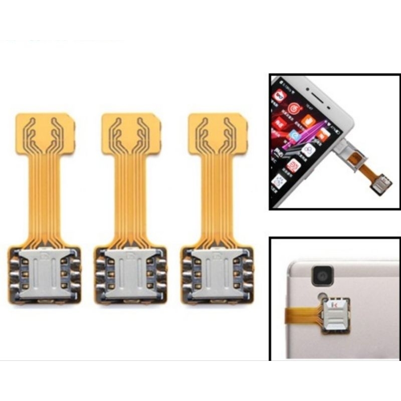 Jual Dual simcard adapter Hybrid/Sim card Extender MicroSd Card ...