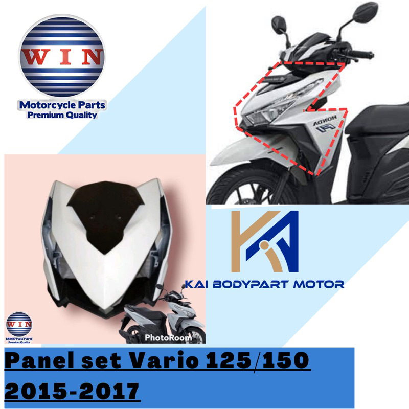 Jual Body panel tameng dek depan fulset halus Honda Vario 150 125 LED ...
