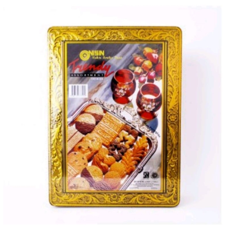 Jual BISCUIT/BISKUIT NISSIN TRENDY ASSORTMENT KEMASAN KALENG 850 GRAM ...