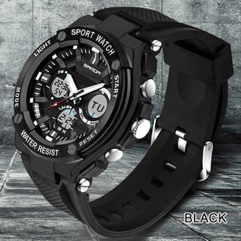 Jual Strap tali jam SANDA 733 rubber strap original | Shopee Indonesia