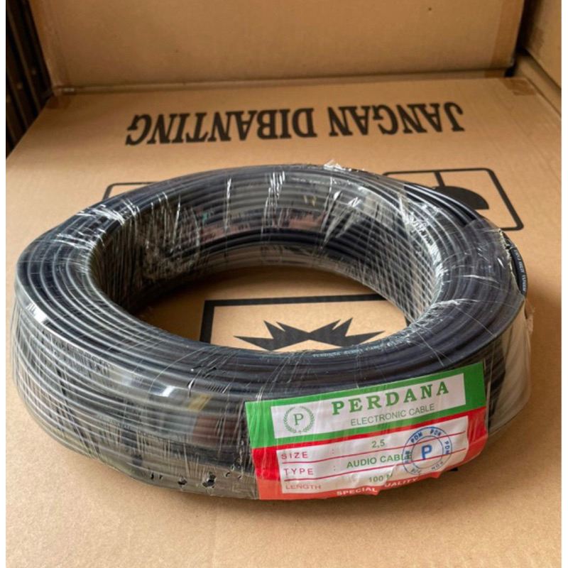 Jual Kabel Serabut / audio 2.5 mm NYAF Roll 100m Perdana | Shopee Indonesia