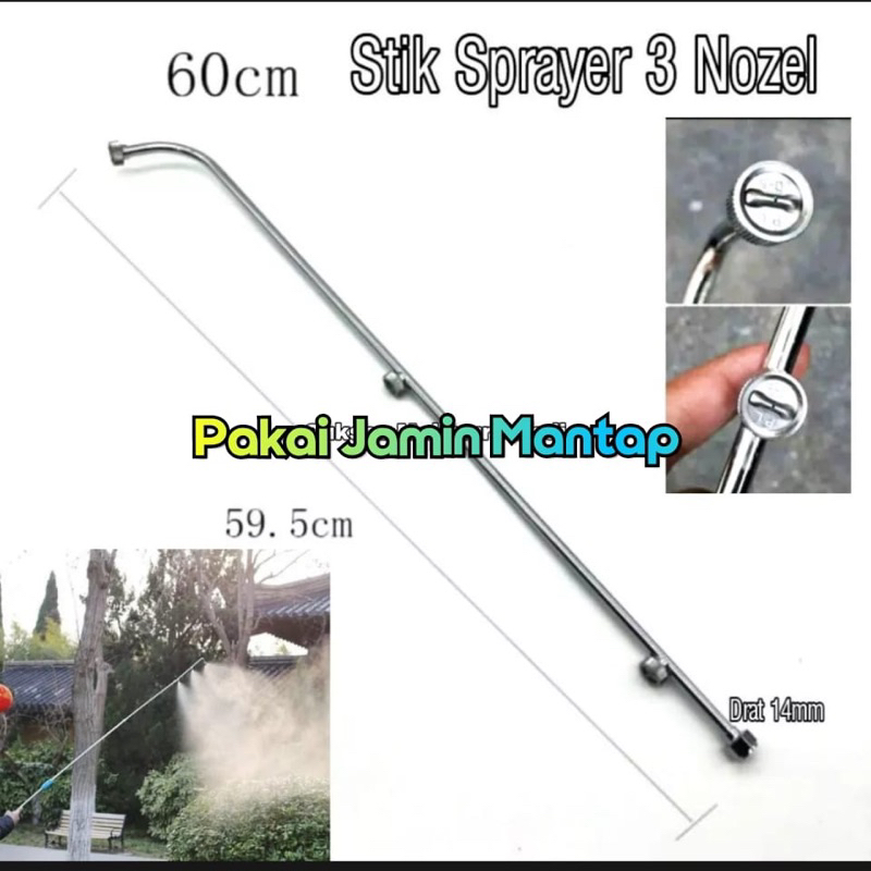 Jual Stick Stik Nozzle 3 Hole Gun Mesin Pompa Semprot Hama Tu26 3wz4 ...
