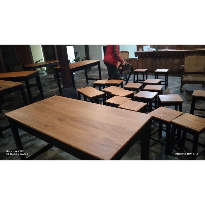 Jual meja kursi murah / meja makan / meja kafe / meja resto / meja ...